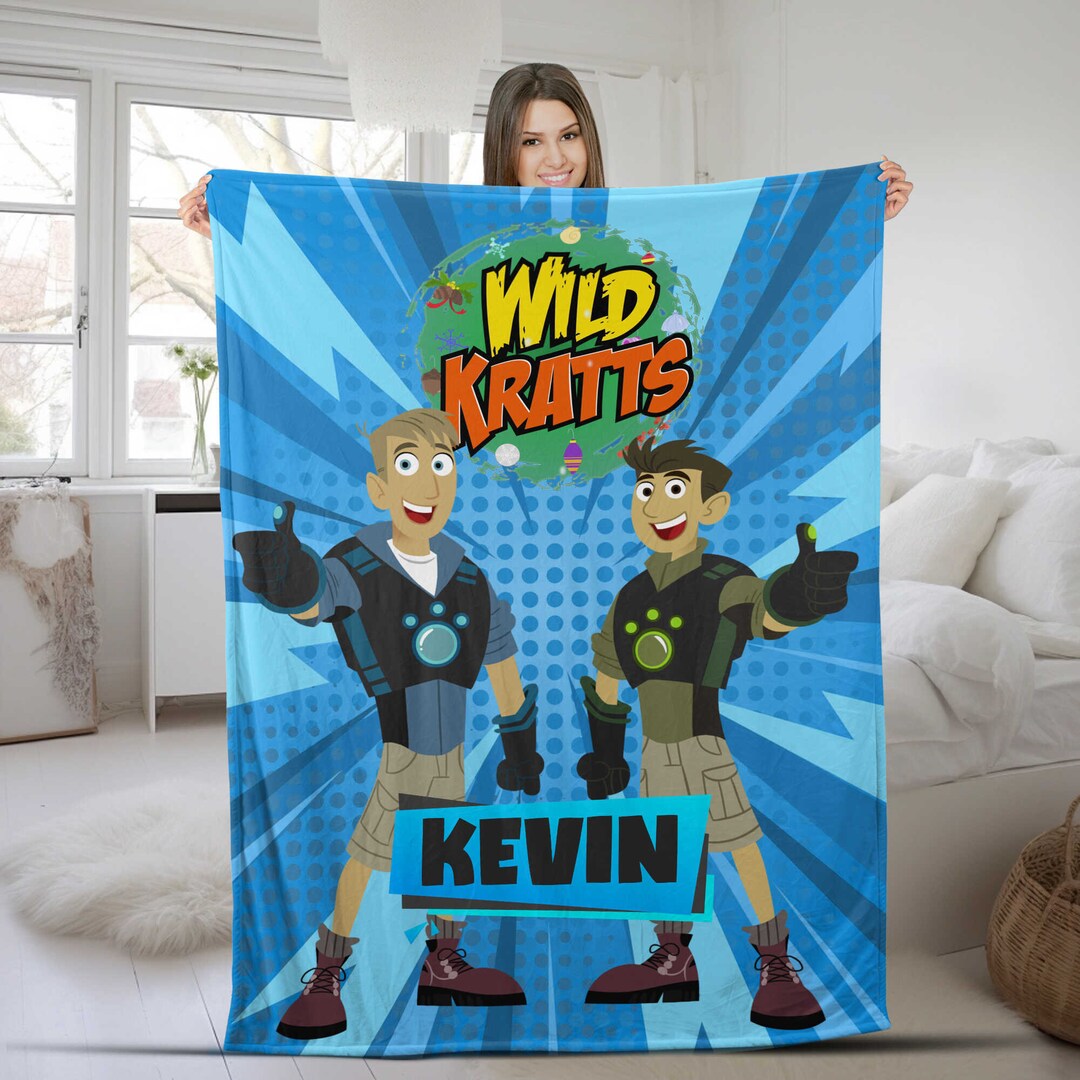 Wild Kratts Custom Name Blanket Customized Wild Kratts Quilt Blanket