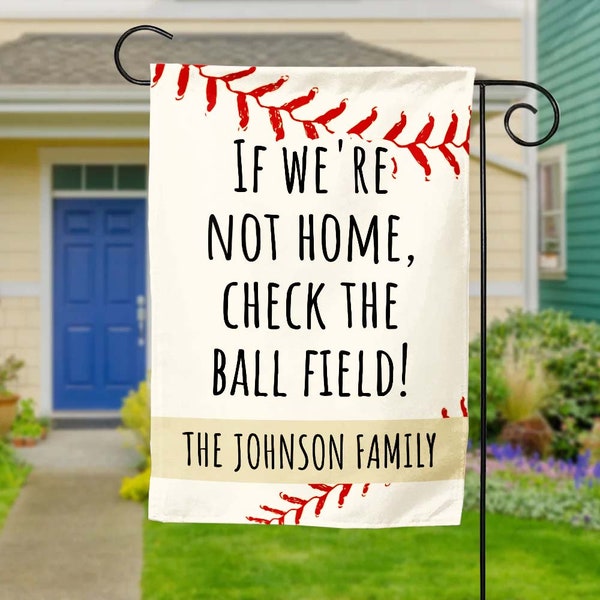 Baseball Garden Flag - Etsy