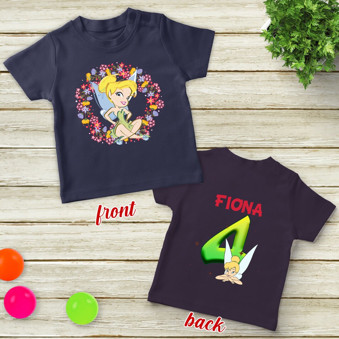 Tinker Bell Shirt, Princess Birthday Piter Pan Shirt, Birthday Girl ...