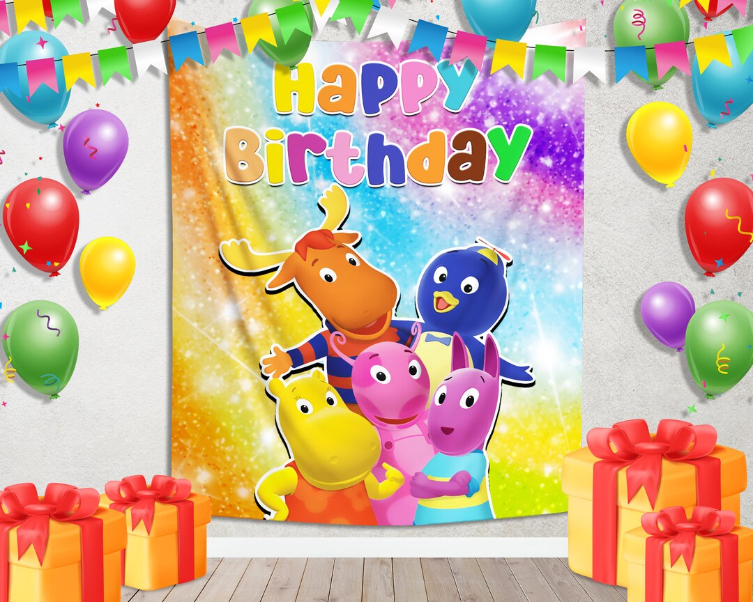 Backyardigans Birthday Banner, Personalized Backyardigans Family ...