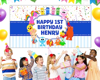 BABY FIRST TV Digital Printable Backdrop Banner Design Educational ...