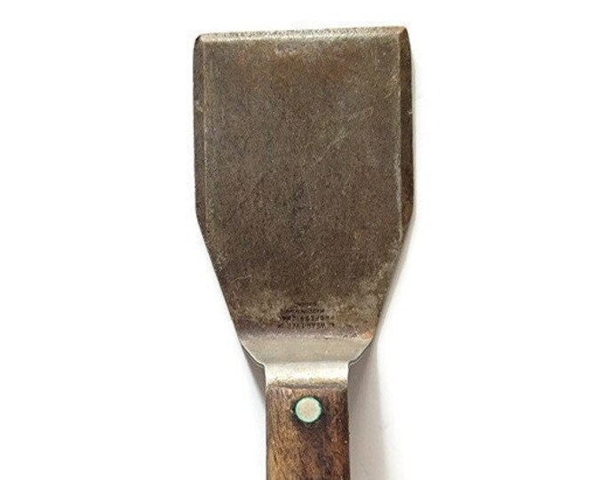 Vintage Rare Metal Spatula Pancake Turner Wood Handle, Wear-ever ...