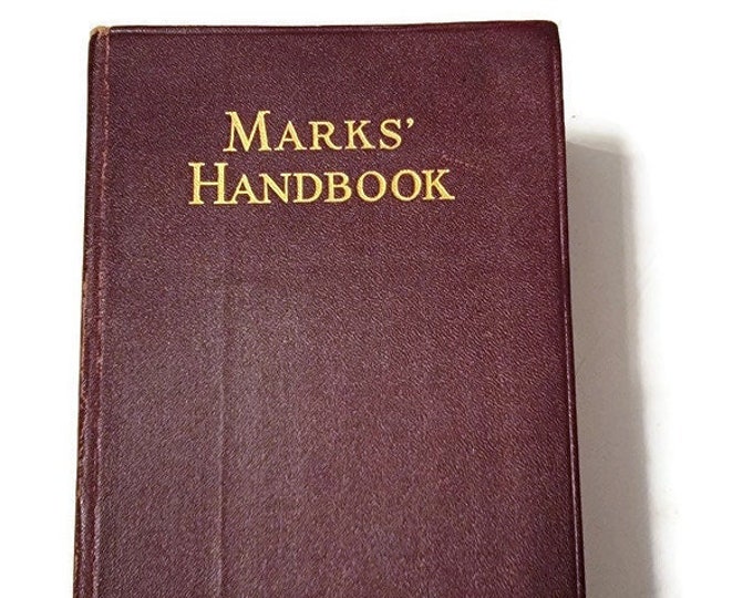 Vintage Marks' Handbook 4th Edition 1941 HB Mechanical Engineer's ...