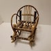 Vintage Miniature Twig Rocking Chair, Rustic Doll Furniture, Porch ...