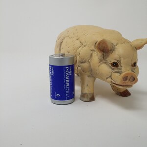 Vintage Ceramic Pig Figurine Farm Pig Pet Barn Pig Diorama Signed "pig ...