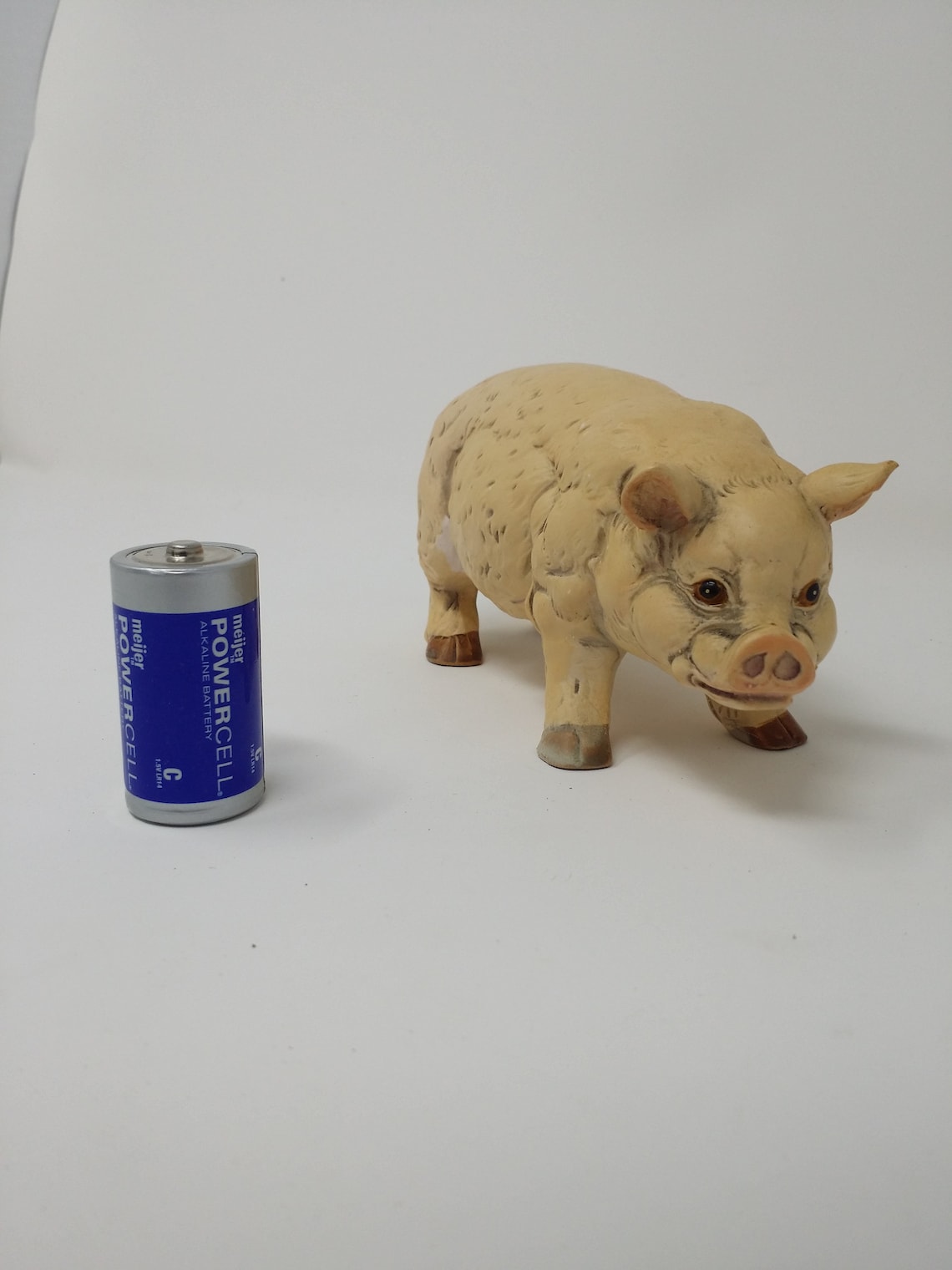 Vintage Ceramic Pig Figurine Farm Pig Pet Barn Pig Diorama Signed "pig ...