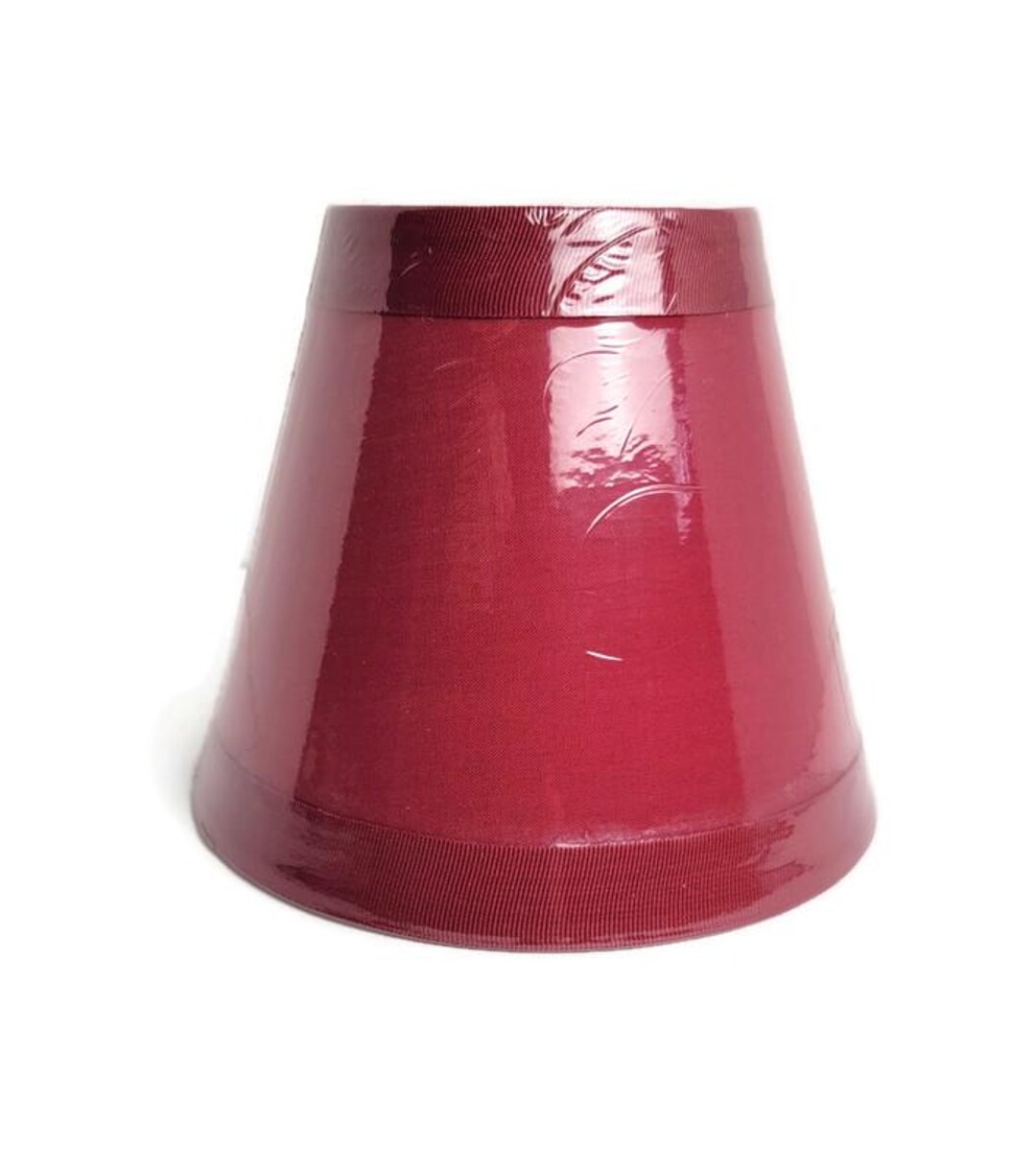 Burgandy Red Modern Classic Lamp Shade for Electric Candle Style Accent ...