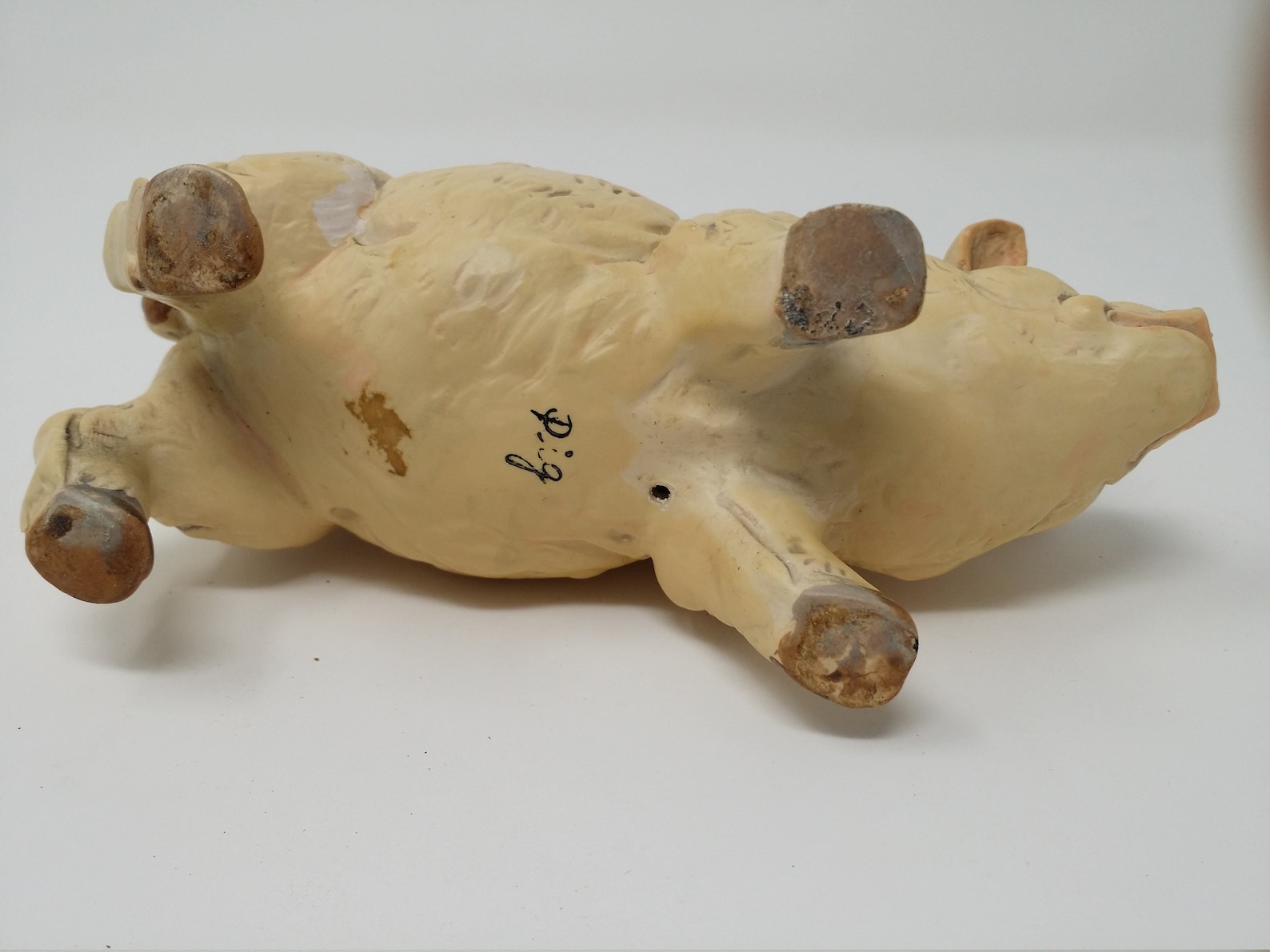 Vintage Ceramic Pig Figurine Farm Pig Pet Barn Pig Diorama - Etsy