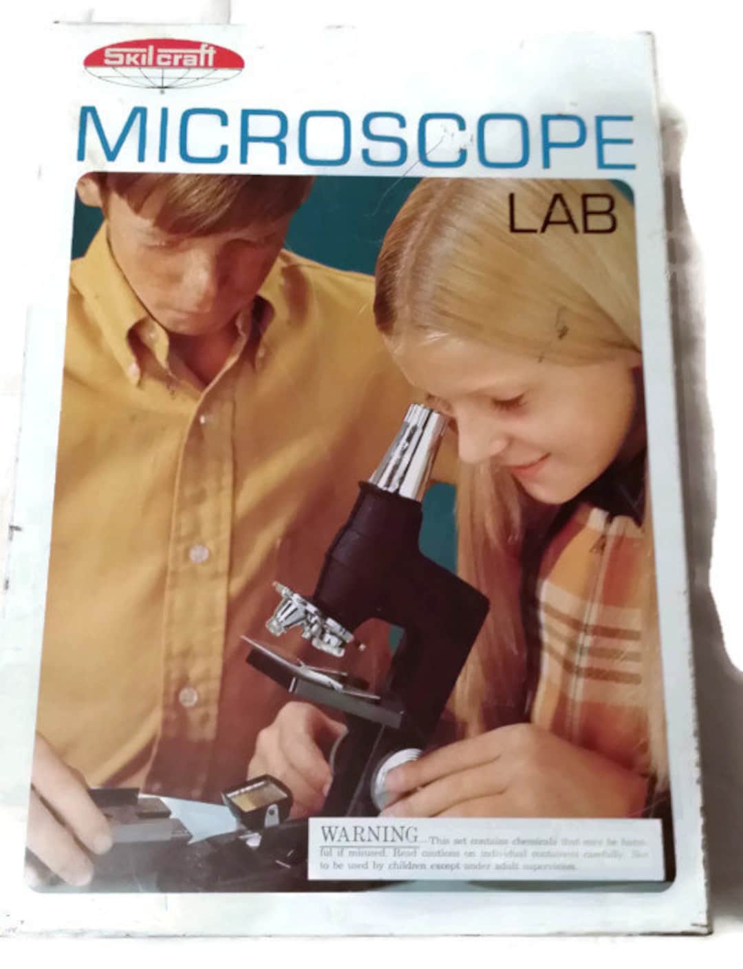 Vintage Metal Microscope Box, Tin Microscope Box, Kid's Treasure Box ...