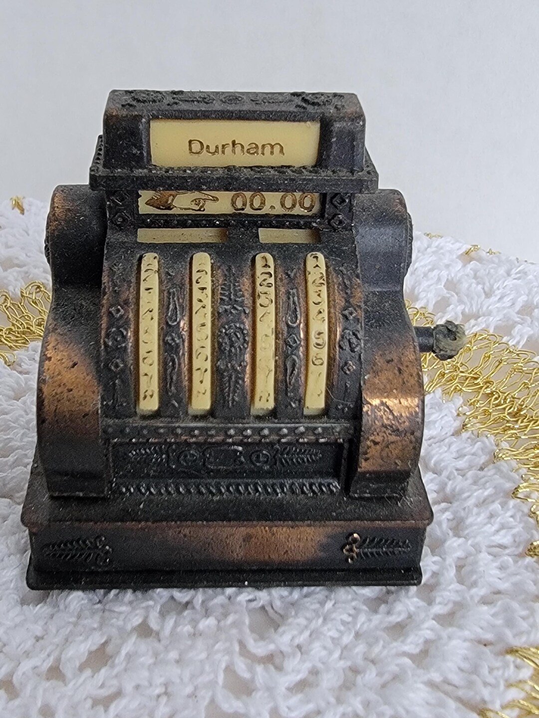 Miniature Die-cast Metal Durham Cash Register Doll House Furniture ...