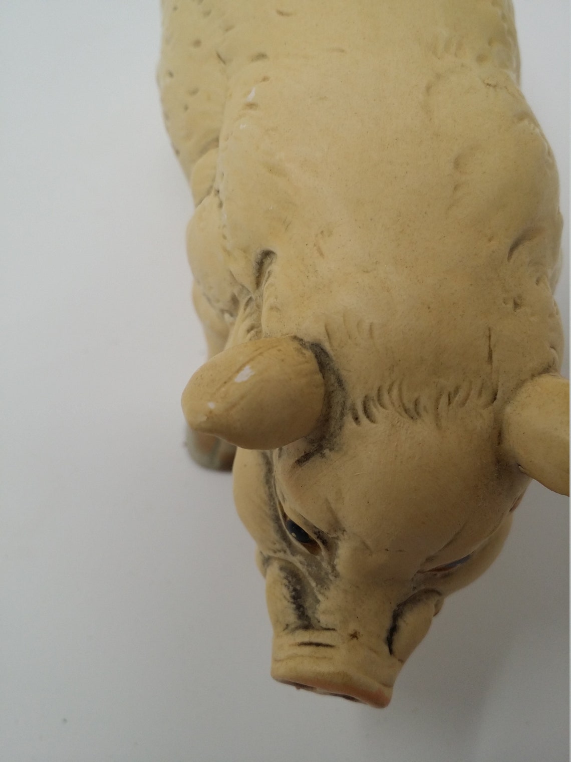 Vintage Ceramic Pig Figurine Farm Pig Pet Barn Pig Diorama - Etsy