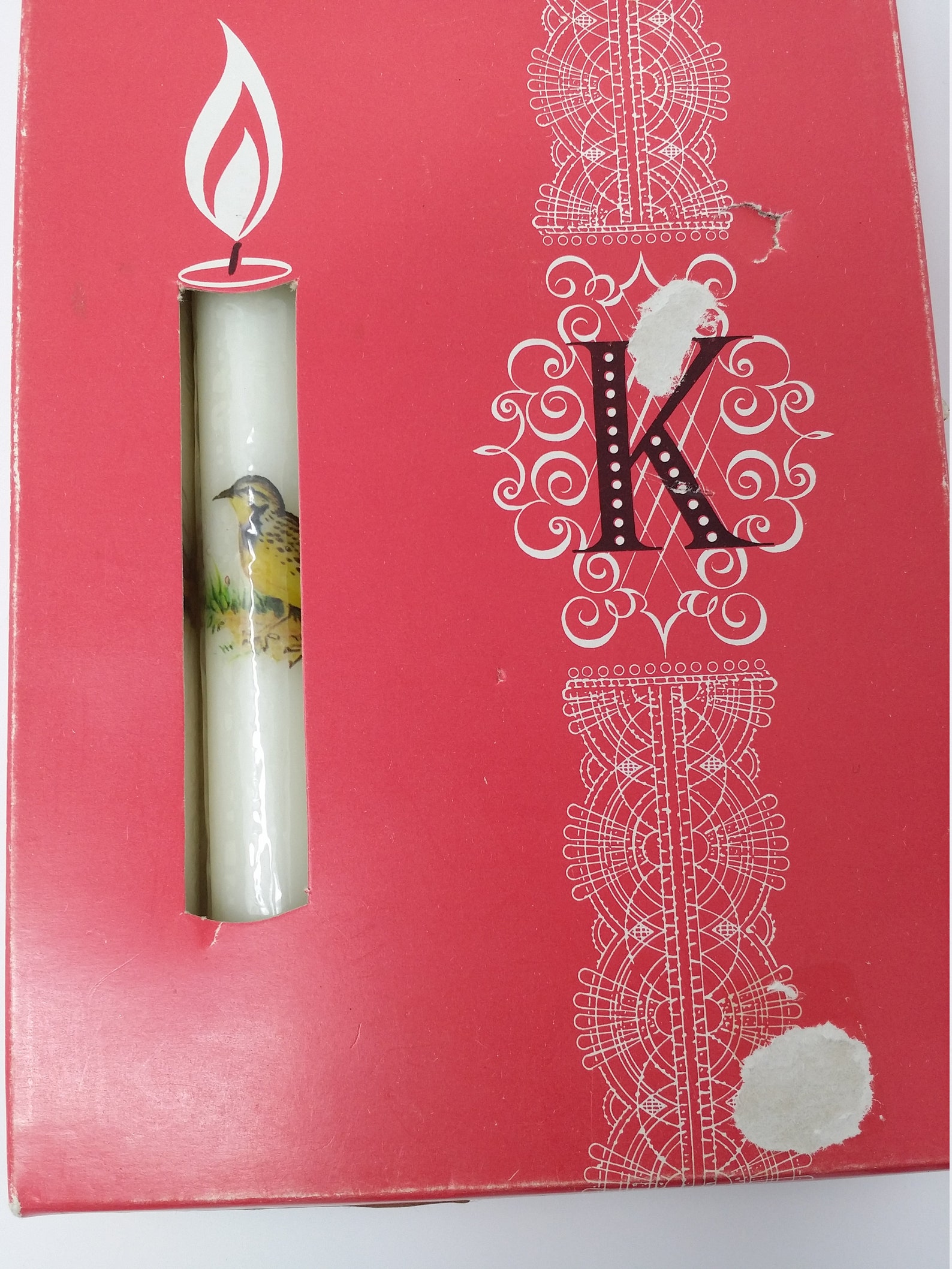 Set of Six Rare Vintage Bird Candles Meadowlark Candles, Song Bird ...