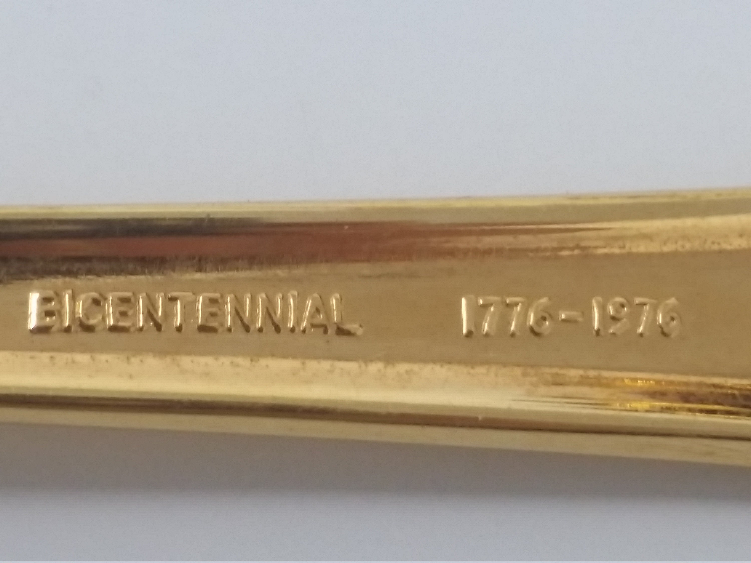 Complete Set Bicentennial Gold Colored 13 Colonies Vintage Collector ...