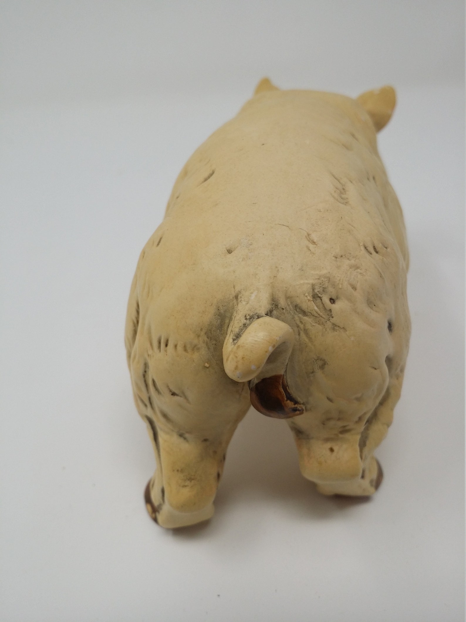 Vintage Ceramic Pig Figurine Farm Pig Pet Barn Pig Diorama Signed "pig ...