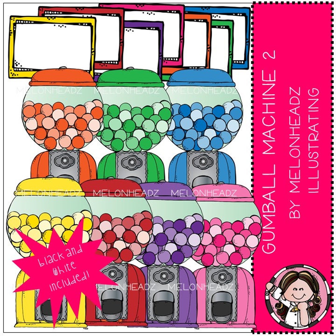 Gumball Machine Part 2 Clip Art - Etsy