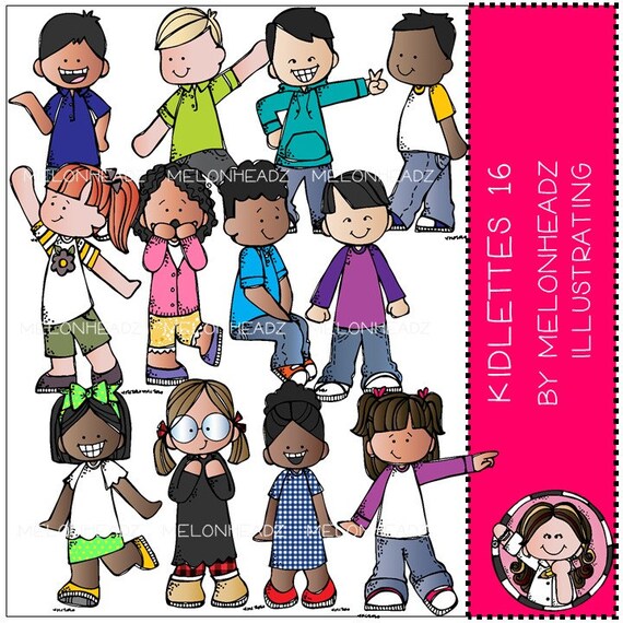 Kidlettes Clip Art Set 16 - Etsy