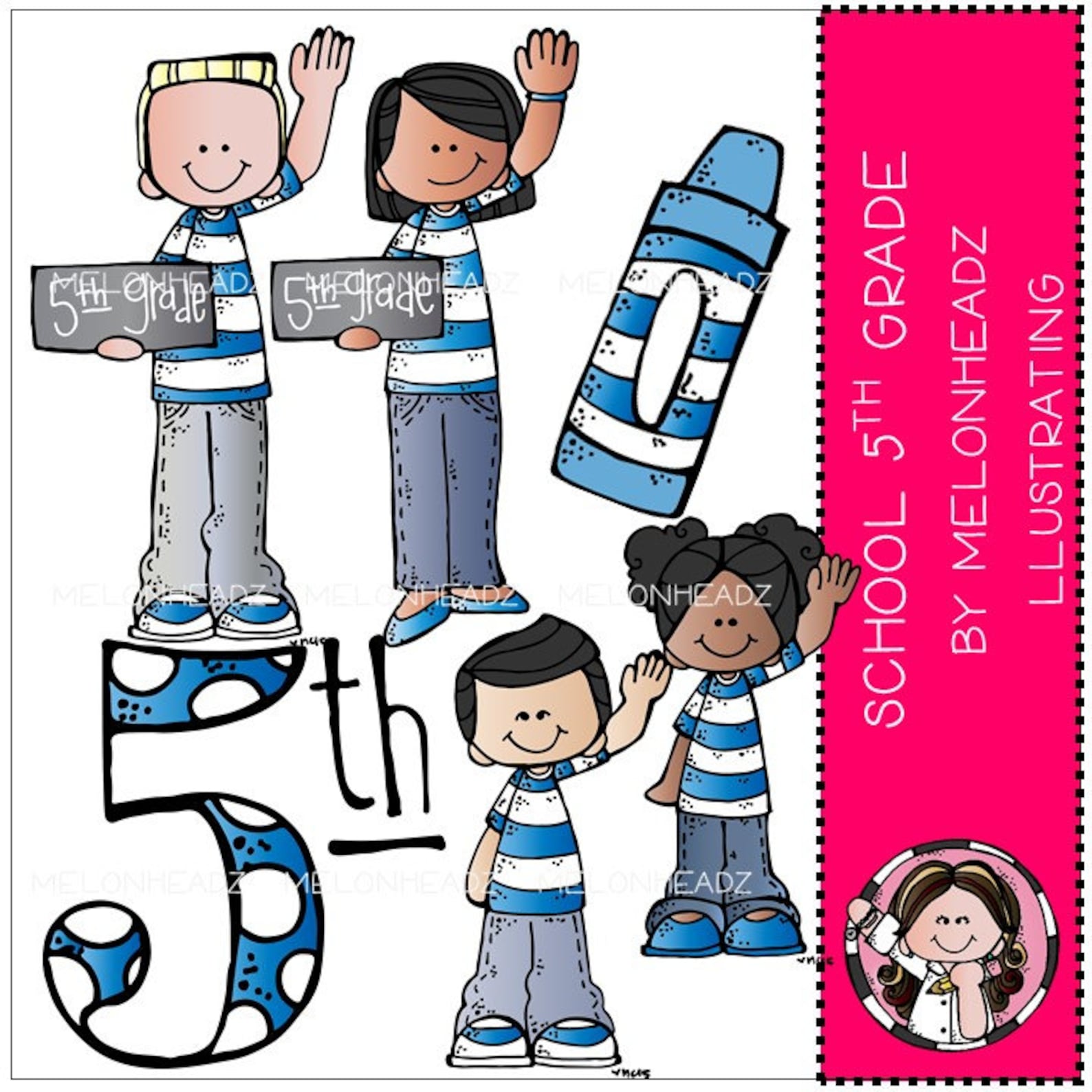 5th Grade Clip Art COMBO PACK - Etsy