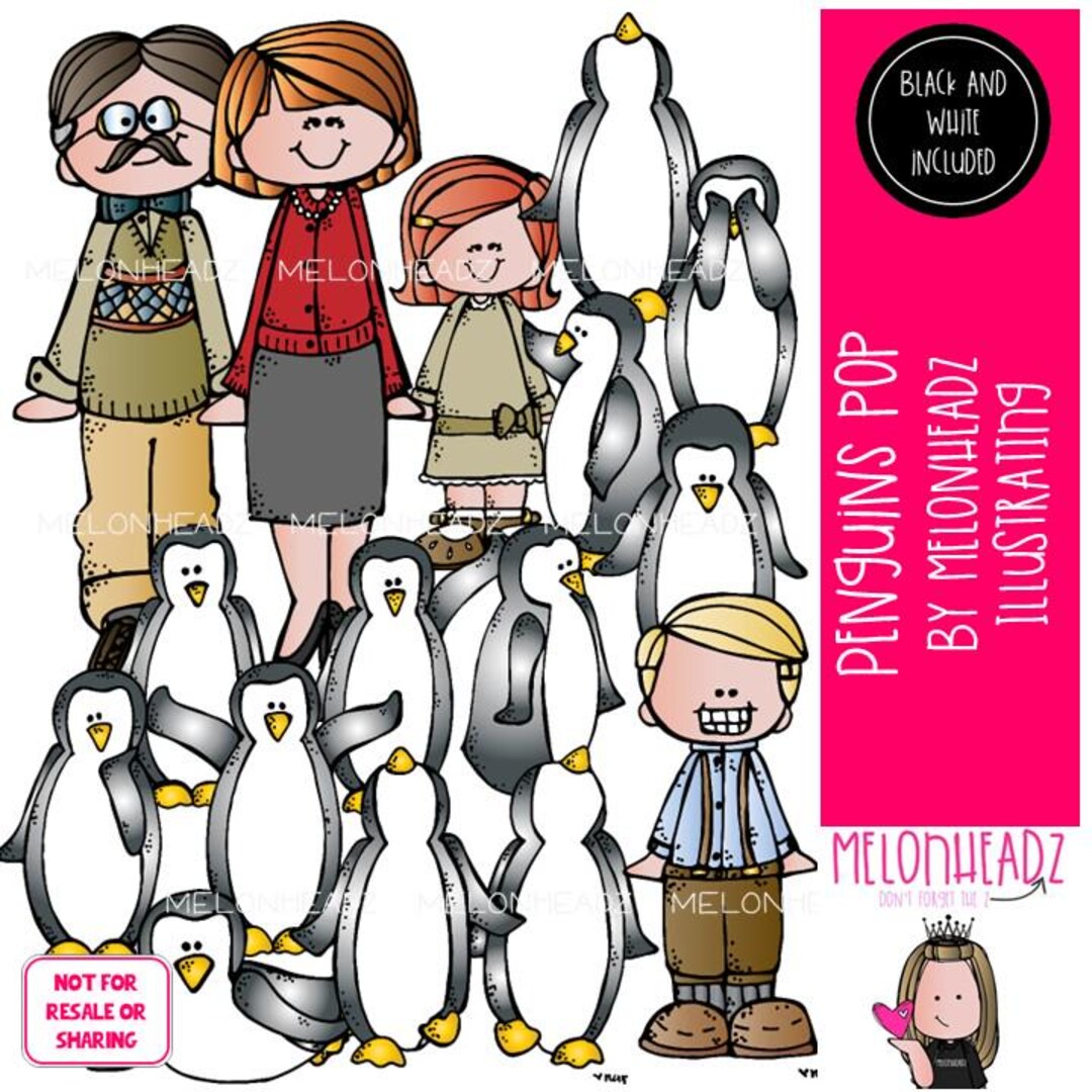 Penguins Pop Clip Art, Literature, Book Companion COMBO PACK (digital ...
