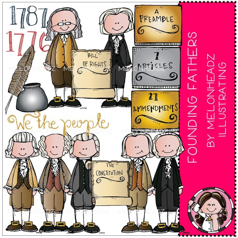 Founding Fathers Clip Art | Etsy