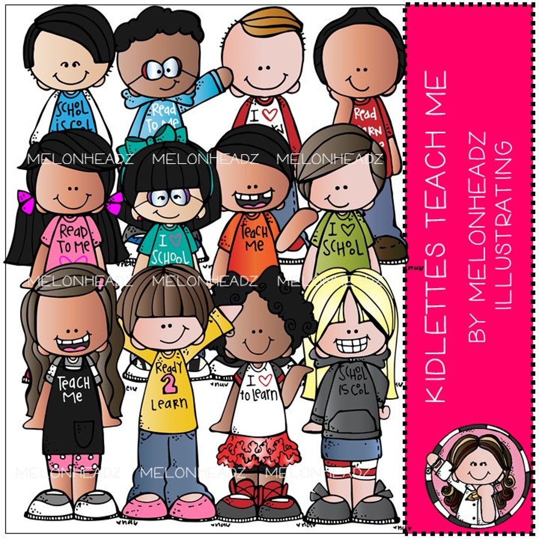 Kidlettes Teach Me Clip Art - COMBO PACK - Etsy