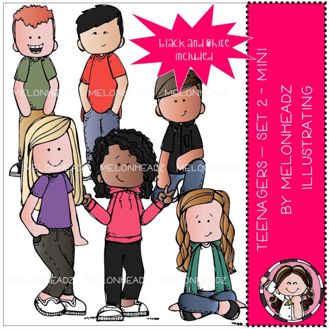 Teenagers Clip Art - Set 2 - Mini - Etsy
