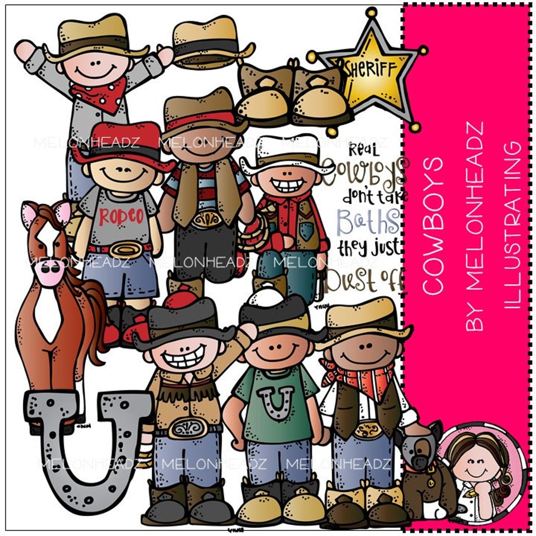 Cowboy Clip Art - Combo Pack - Etsy