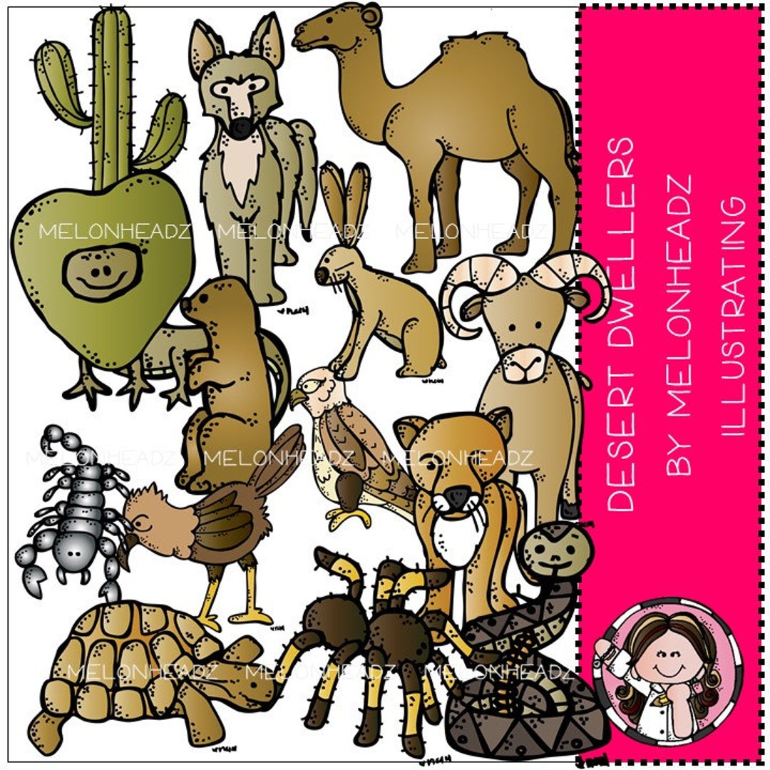 Desert Animal Dwellers Clip Art - COMBO PACK - Etsy