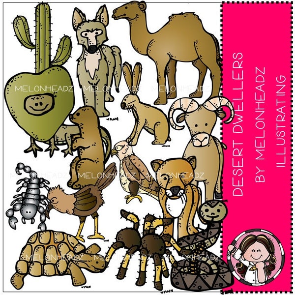 Desert Animals Clip Art - Etsy