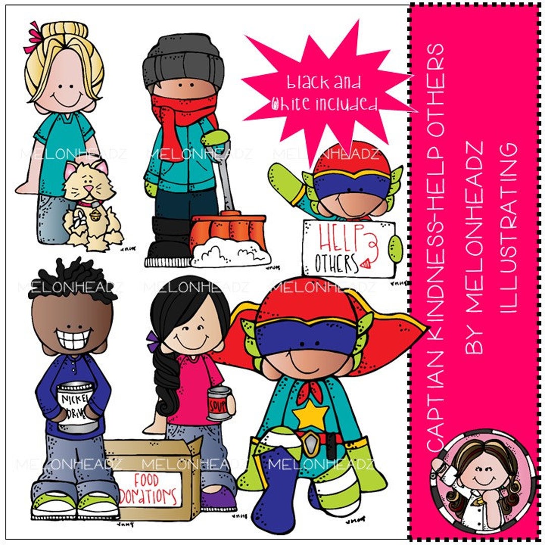 Captain Kindness Clip Art - Help Others - Mini - Etsy