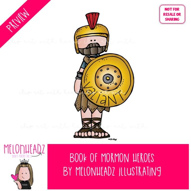 Book of Mormon Heroes Clip Art, LDS, Prophets COLORED Version - Etsy ...