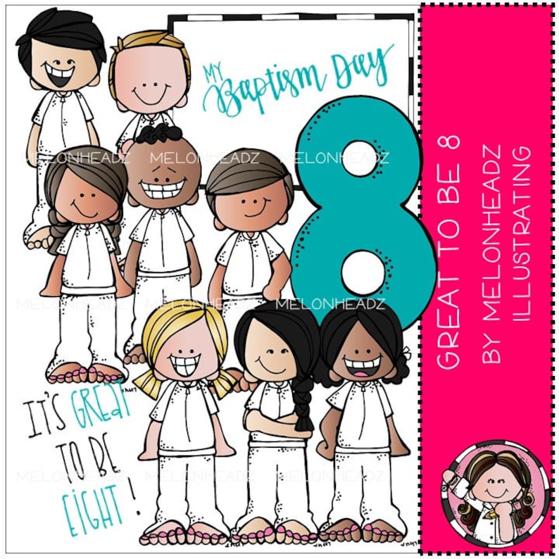 Great to Be Eight Clip Art LDS - Etsy