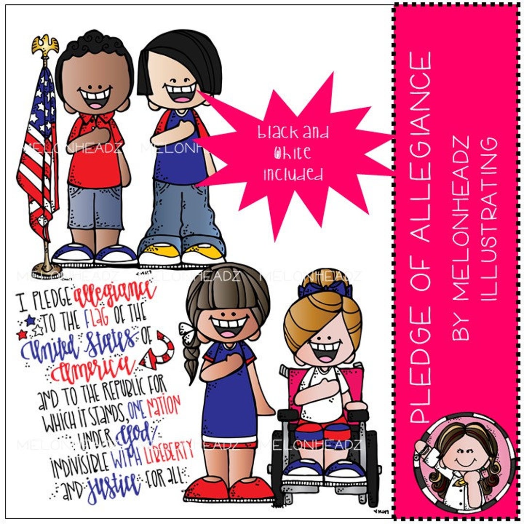 Pledge of Allegiance Clip Art - Mini - Etsy
