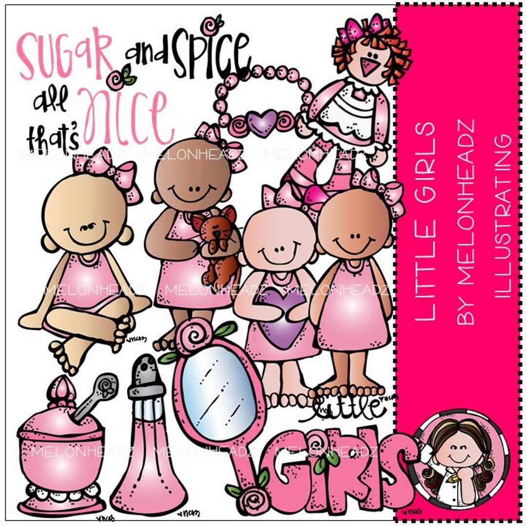 Little Girls Clip Art - Combo Pack - Etsy