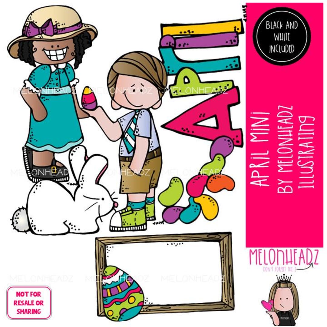April Clip Art, Easter Clip Art, Spring Clip Art Mini - Etsy