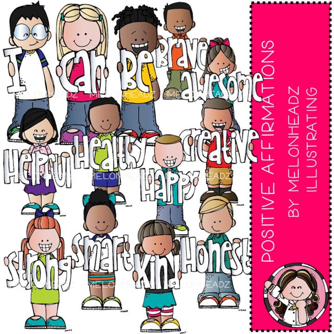 Positive Affirmations Clip Art - Etsy