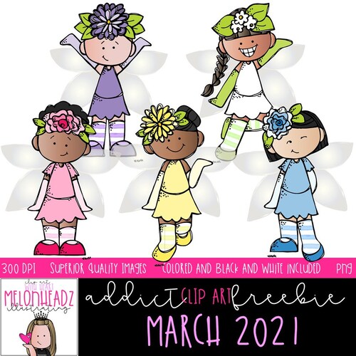 Melonheadz Addicts Clip Art April Set 2021 Mini - Etsy