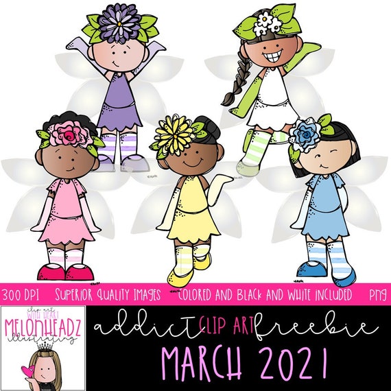 Imágenes prediseñadas de Melonheadz Addicts Set de marzo de - Etsy México