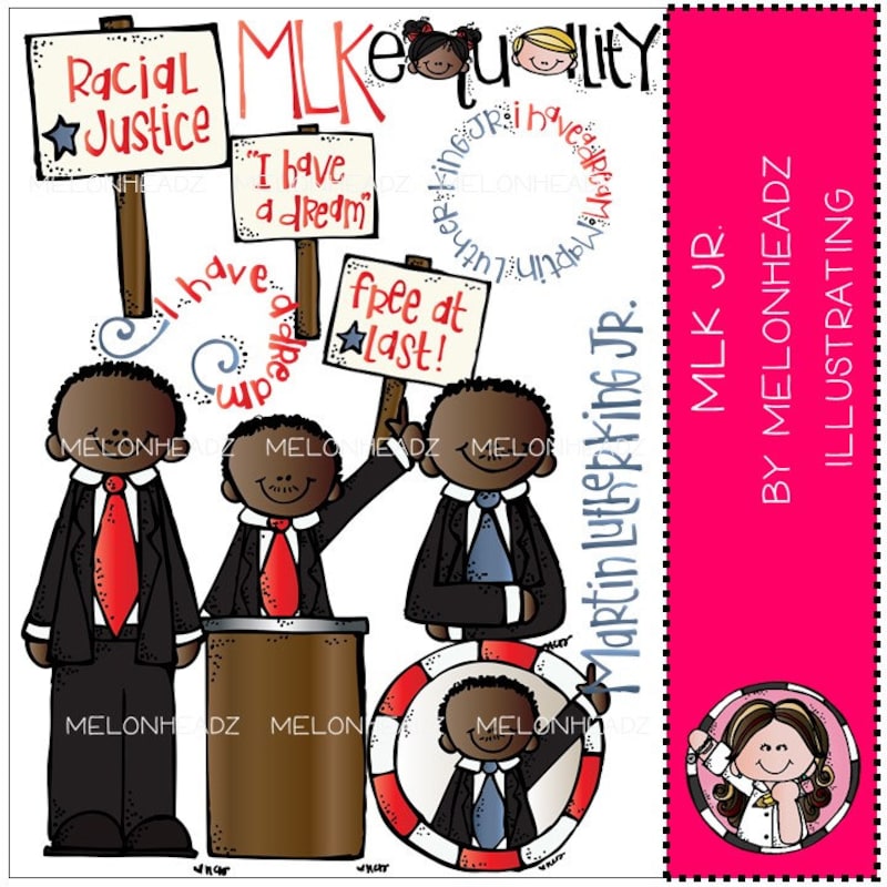Martin Luther King Jr Clip Art - Etsy