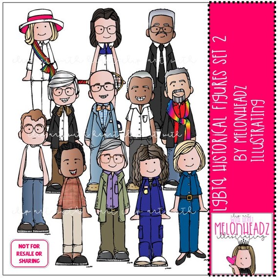 LGBTQ Historical Figures Clip Art - Etsy