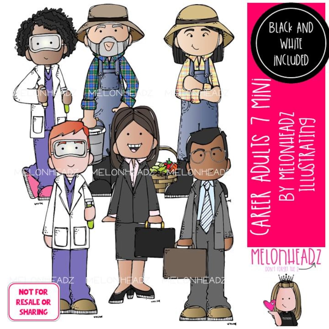 Career Adults Clip Art Set 7 Job Clip Art Occupation Clip Art MINI - Etsy