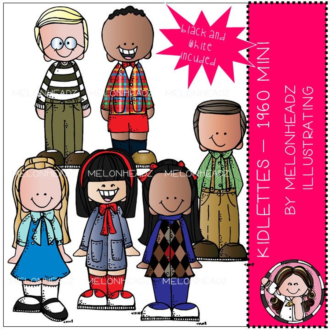 Kidlettes Clip Art - 1960 - Mini - Etsy