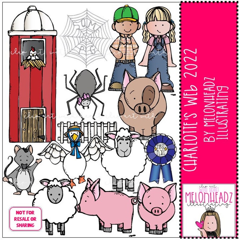 Charlotte's Web Clip Art - 2022 - Etsy