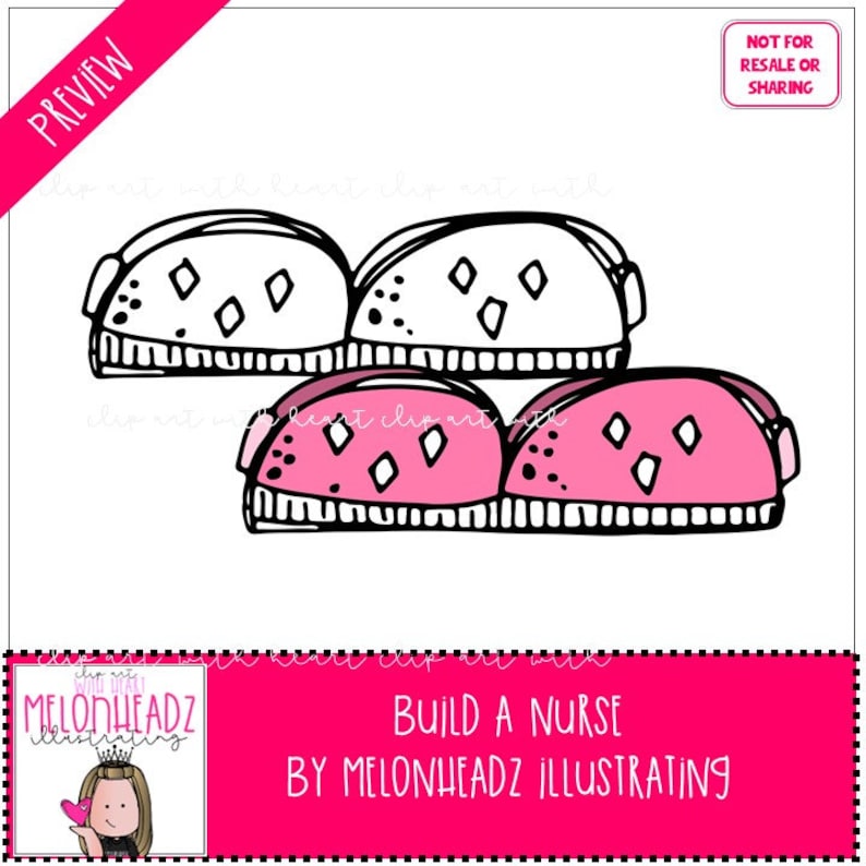 Build-a-nurse Clip Art - Build-a-me/teacher - Mini - Etsy UK