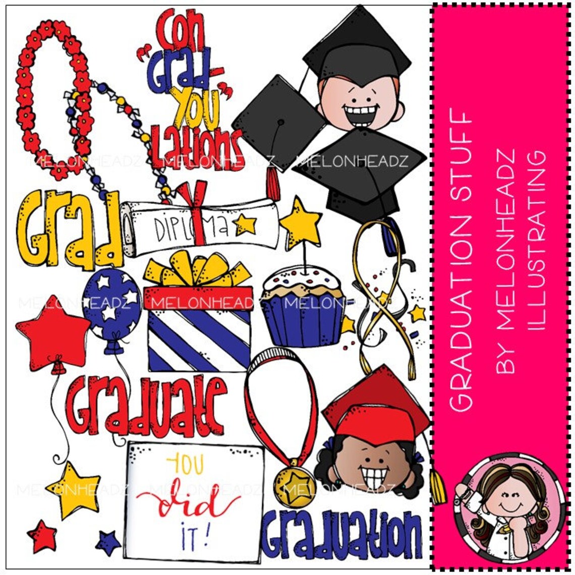 Graduation Stuff Clip Art COMBO PACK - Etsy
