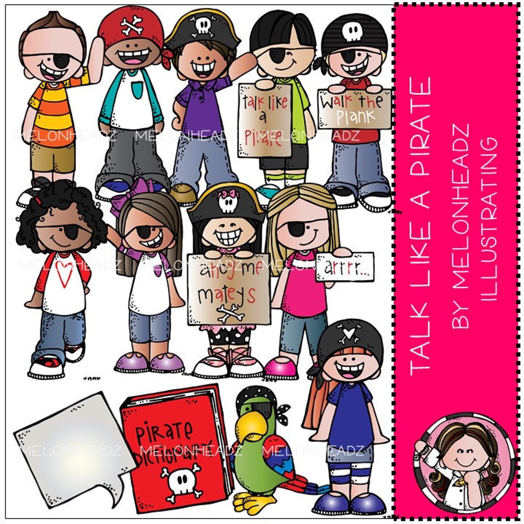 Talk Like a Pirate Clip Art - Combo Pack - Etsy