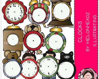 Clock Clip Art | Etsy
