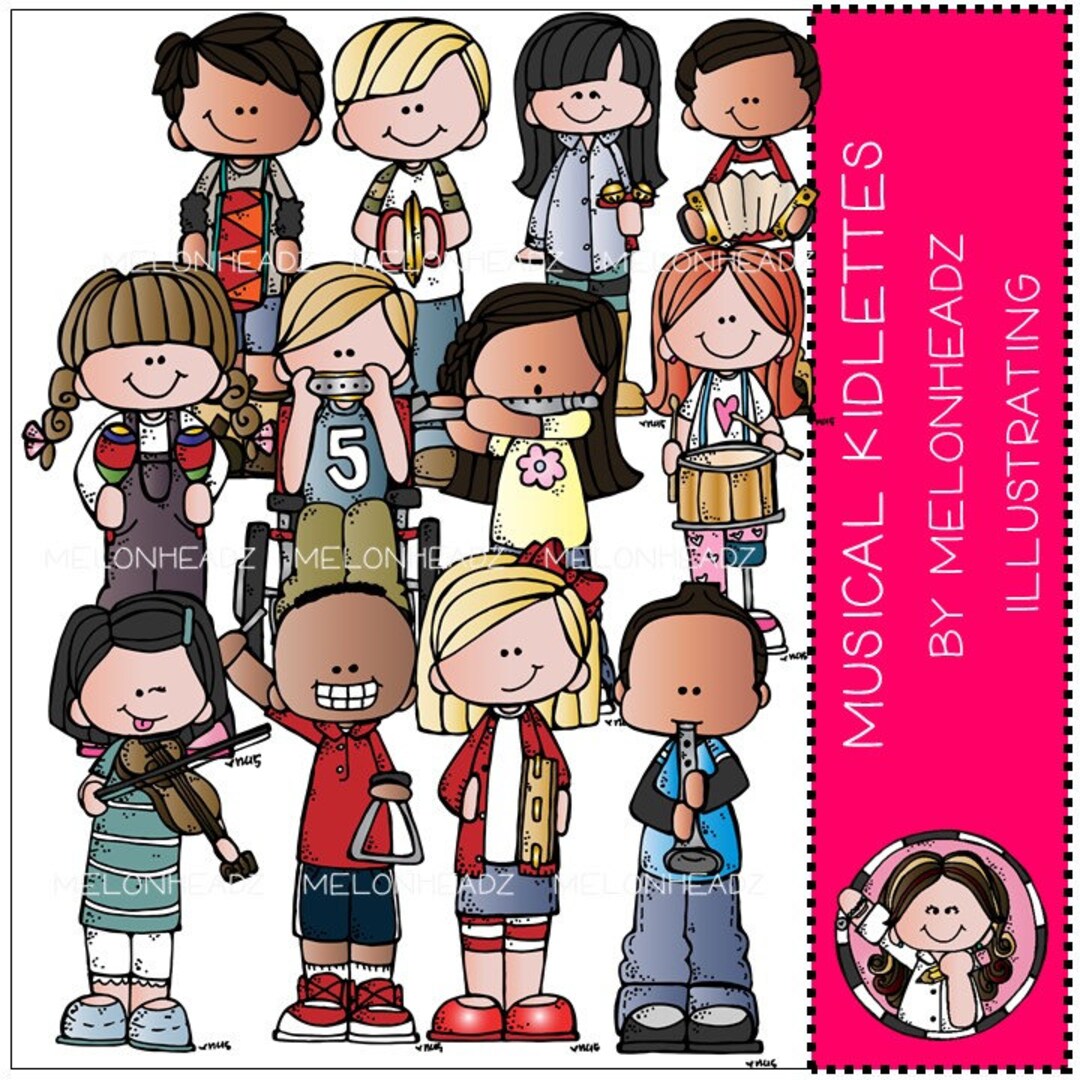 Musical Kidlettes Clip Art - COMBO PACK - Etsy