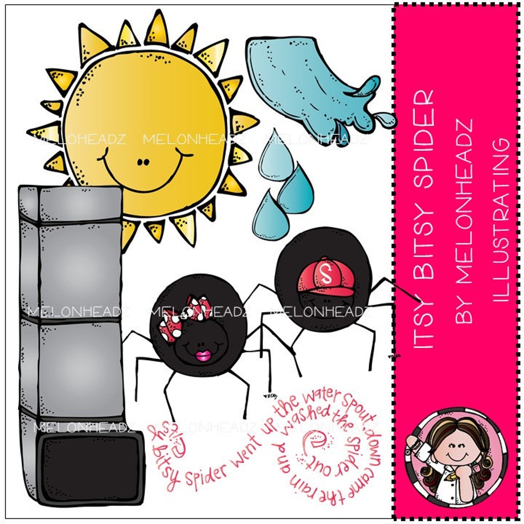 Itsy Bitsy Spider Clip Art - Combo Pack - Etsy