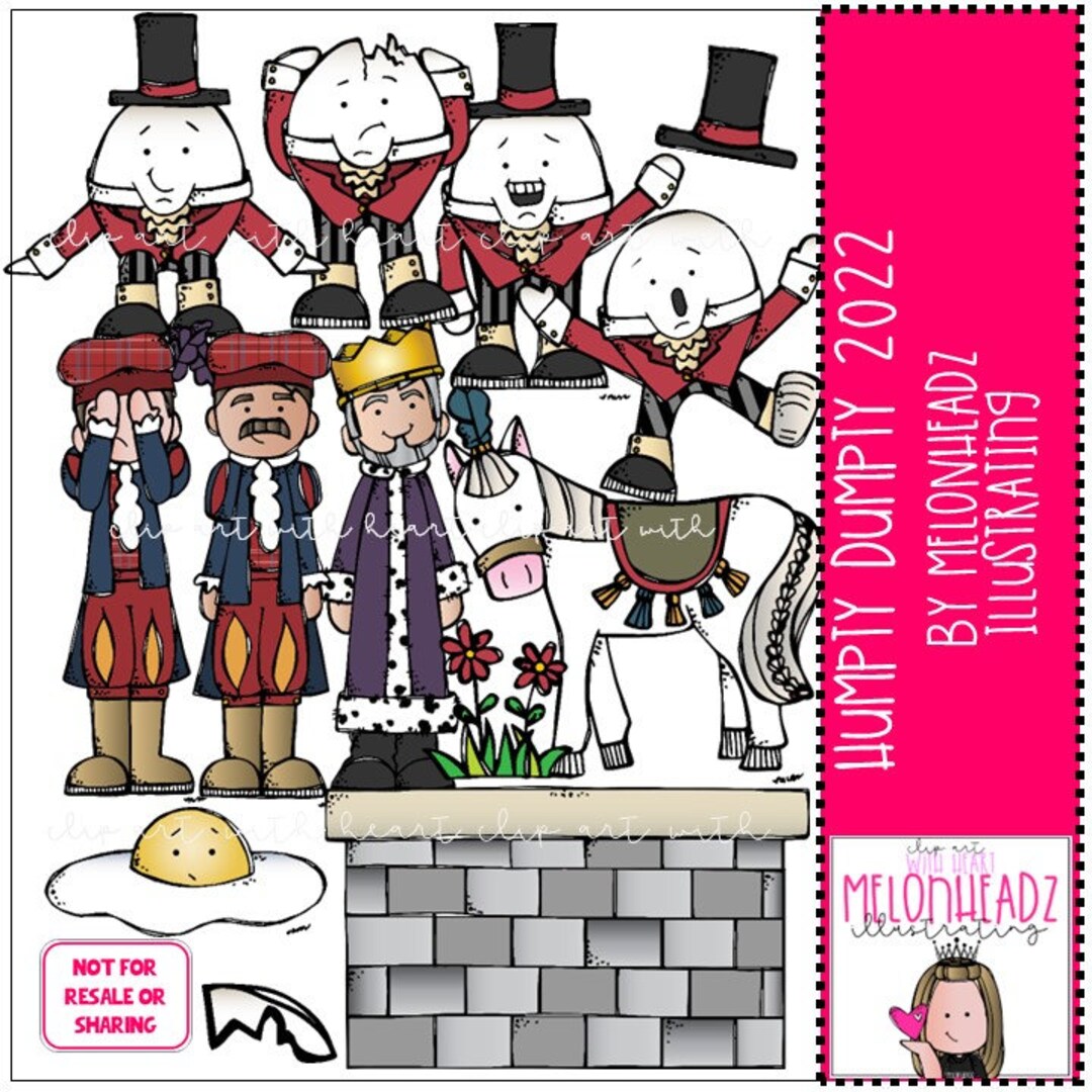 Humpty Dumpty Clip Art - 2022 - COMBO PACK - Etsy