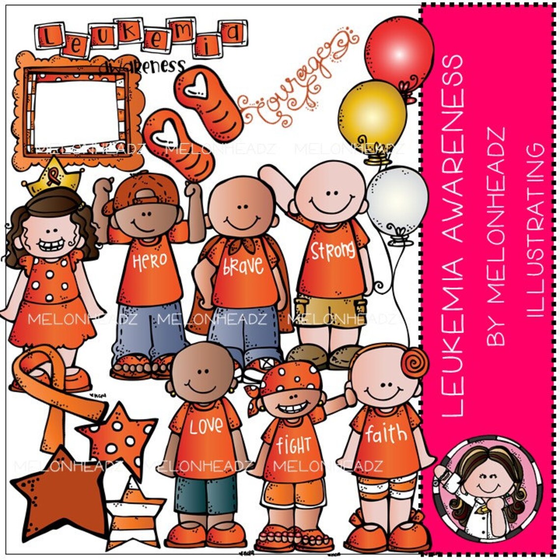 Leukemia Clip Art - Awareness - Etsy